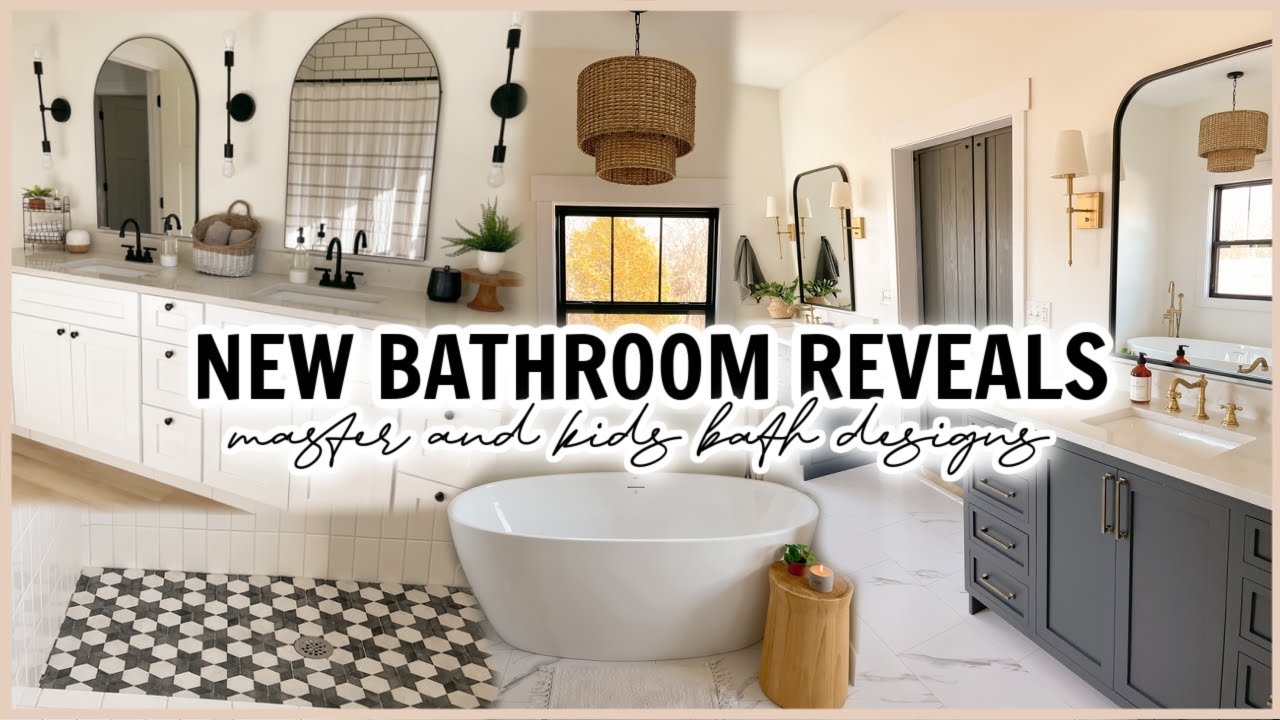 NEW CONSTRUCTION BATHROOM REVEALS | design tips, what we would do ...