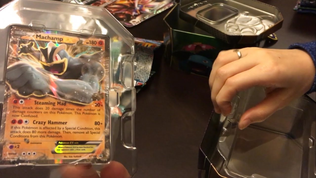 Machamp EX Tin Opening - YouTube