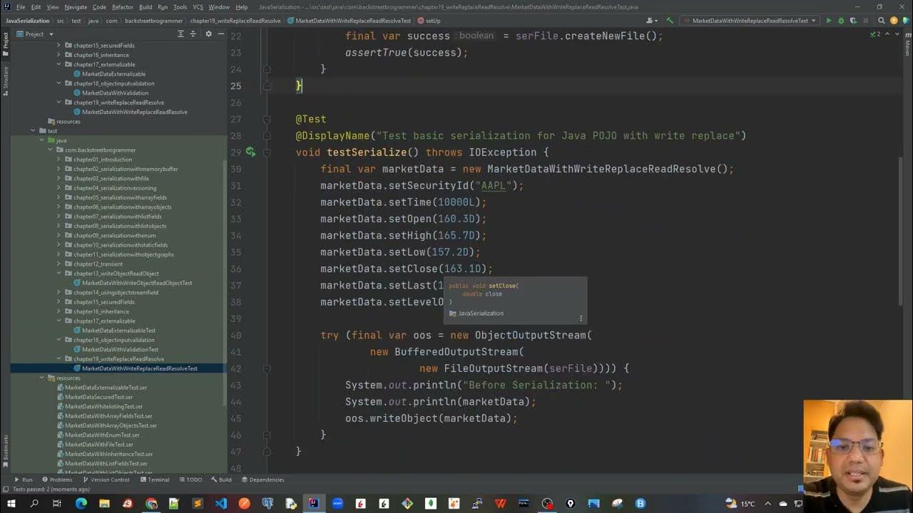 50 - Java Serialization using writeReplace() and readResolve() - Unit ...