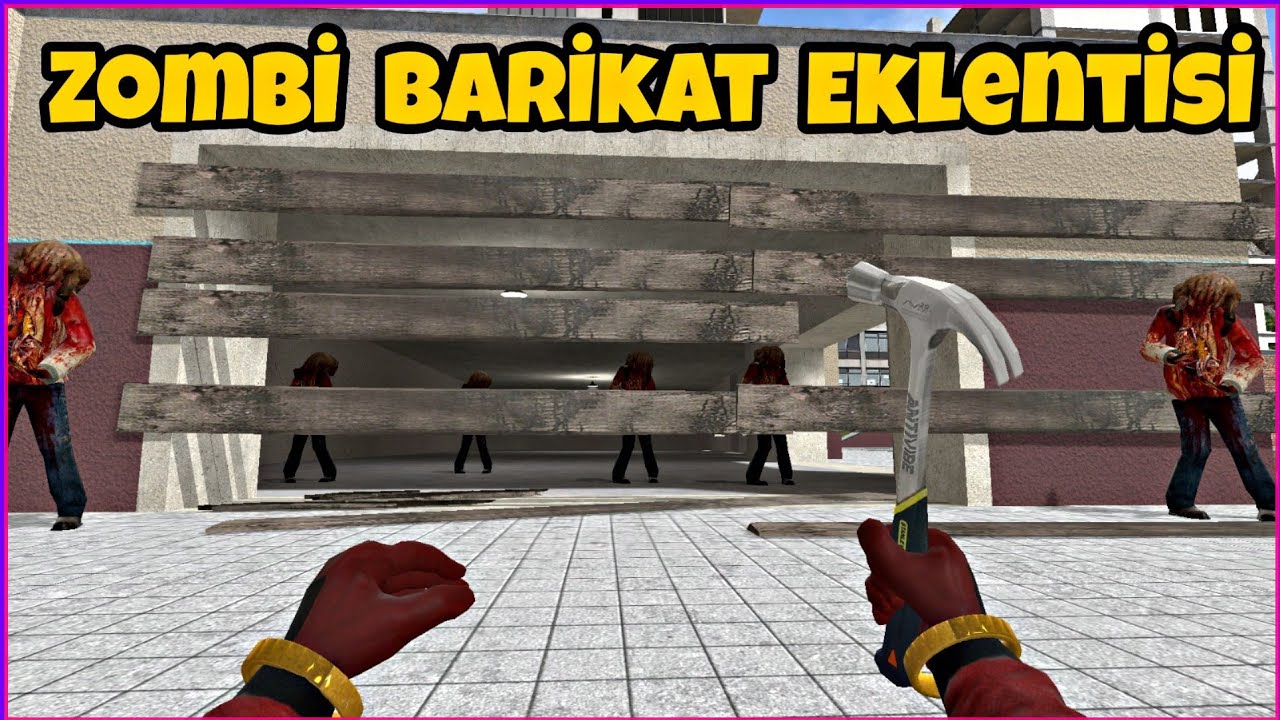 ZOMBİ SAVUNMA BARİKAT EKLENTİSİ ( Barricade SWEP ) Garry's Mod - YouTube
