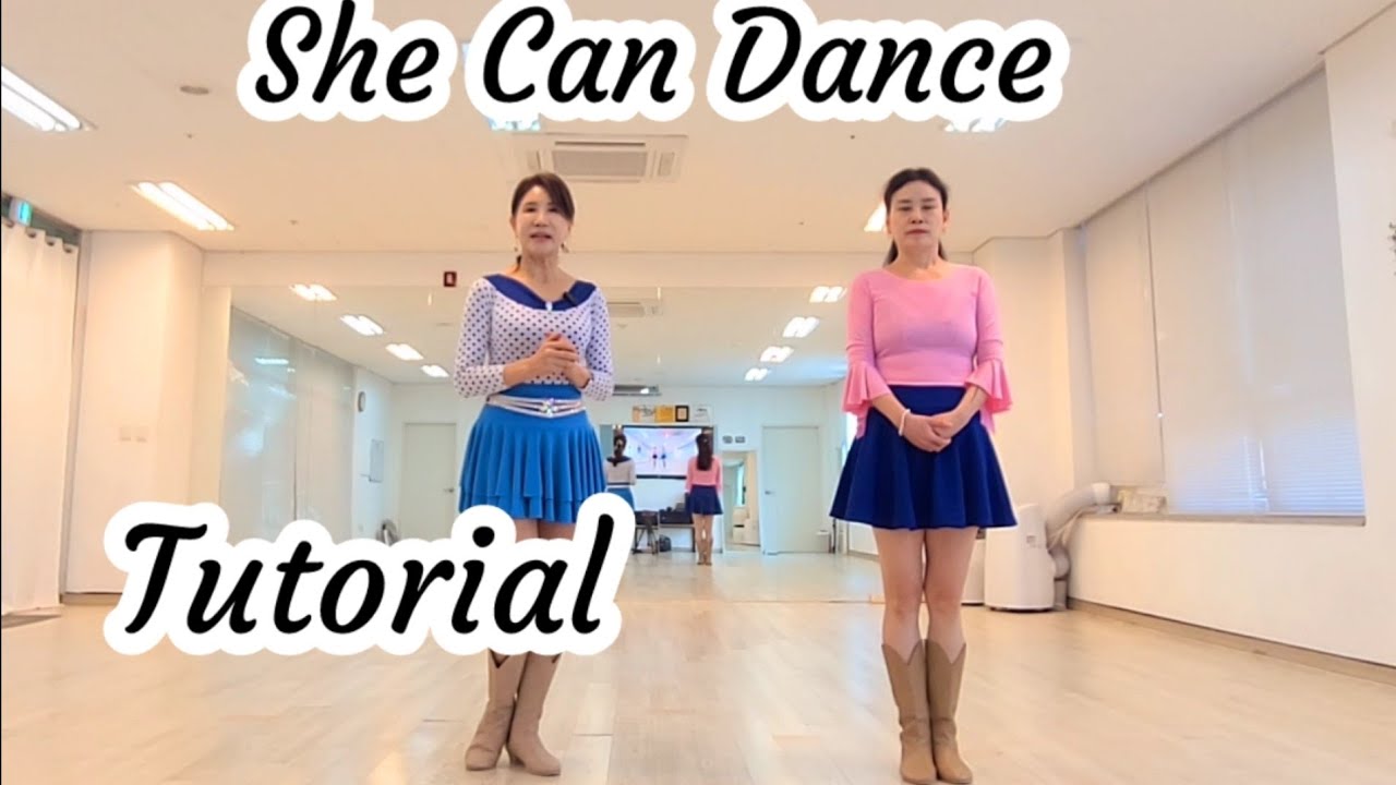#위례희라인댄스 [쉬운 중급 Tutorial] She Can Dance Linedance (쉬운 카운트 설명) - YouTube