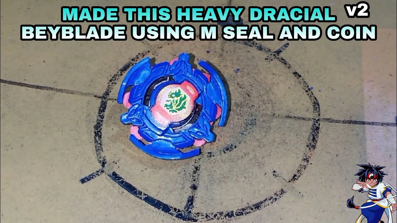 I made this plastic Beyblade Heavier using M-seal and Coin and it spins ...