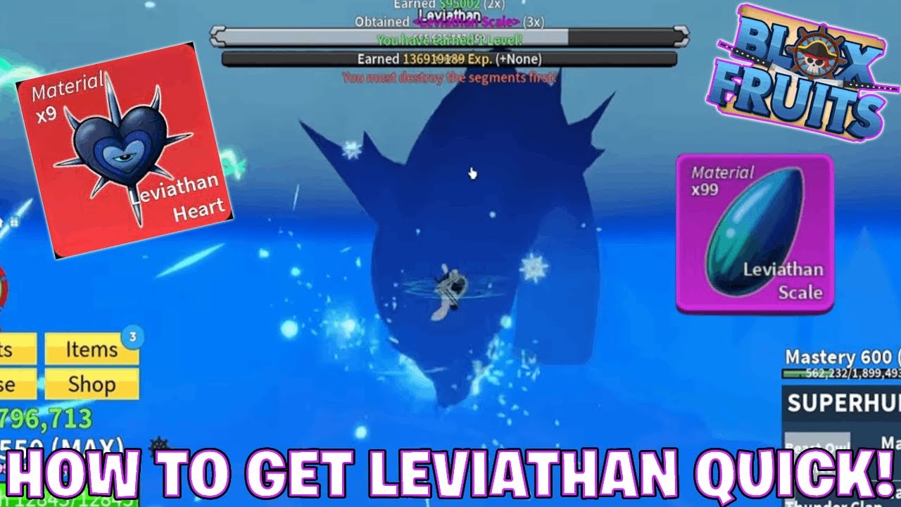 HOW TO FIND LEVIATHAN BOSS FAST in BLOX FRUITS (FULL GUIDE)! THE ...