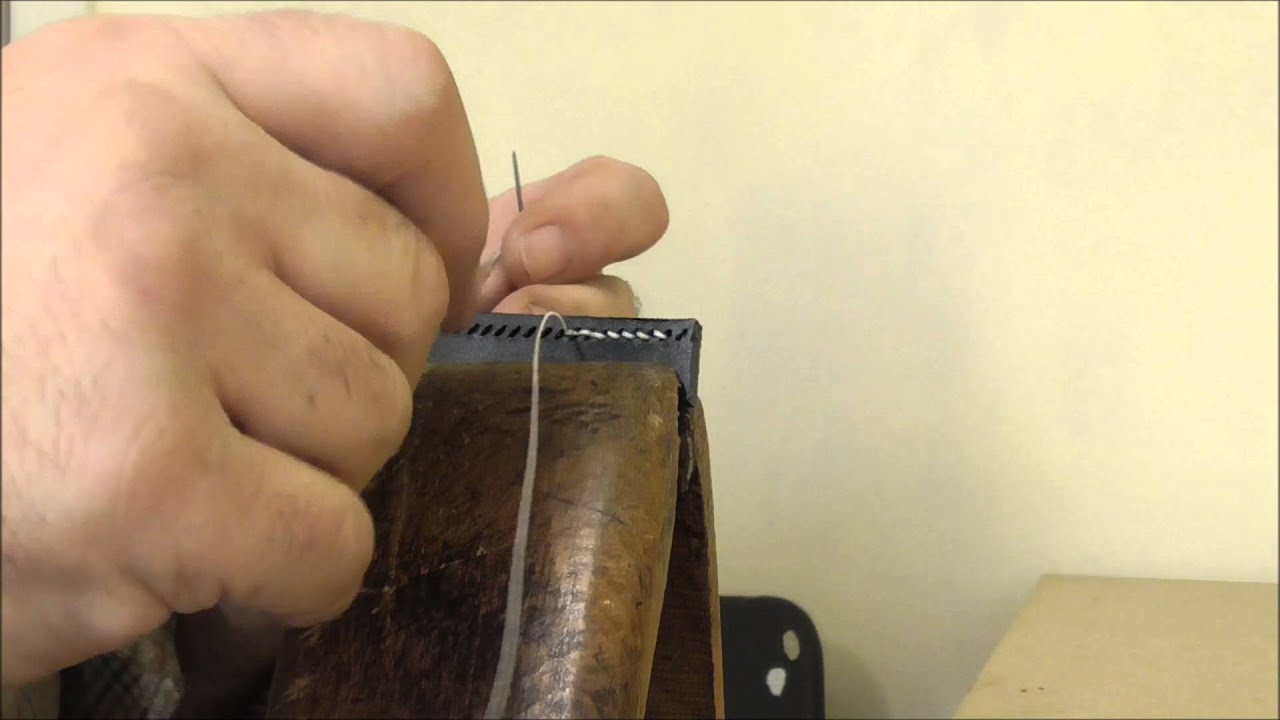 How to get your hand stitching at the correct angle - YouTube