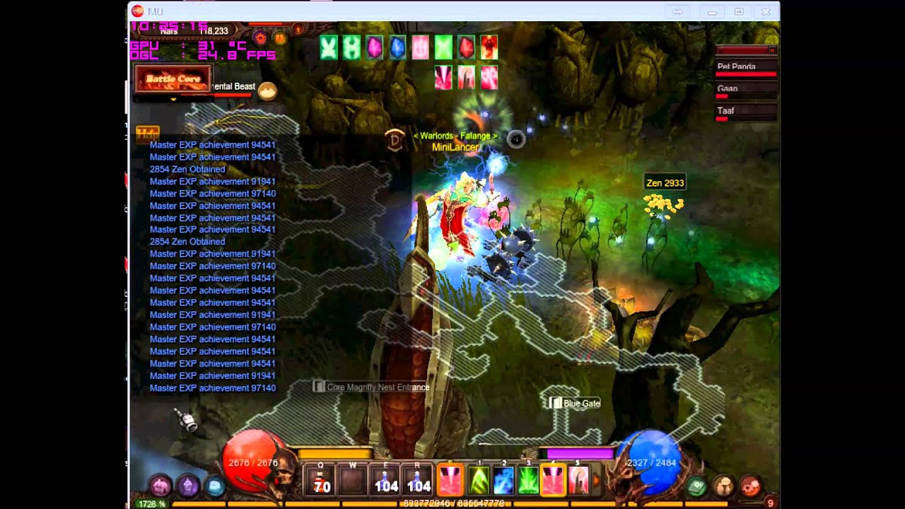 Mu Online Titan - Max Mirage Lancer - YouTube