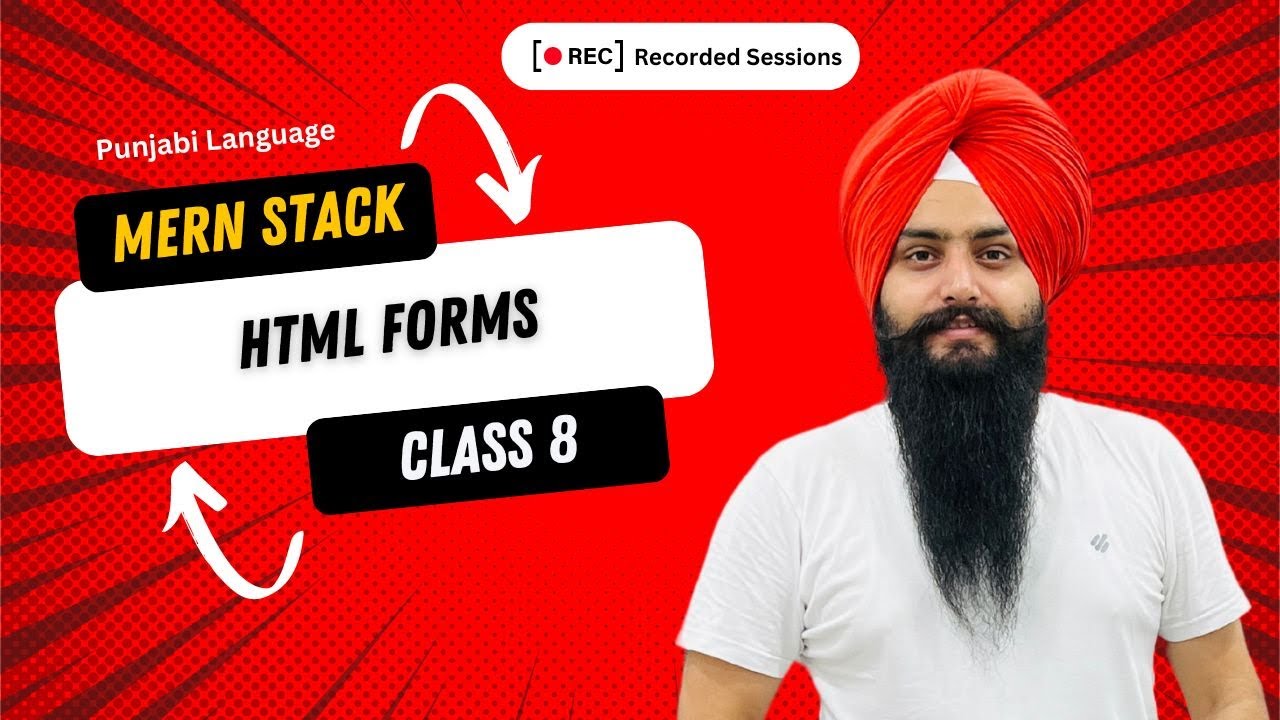 Day 8: Mastering HTML Forms | Full Stack Development Course - YouTube