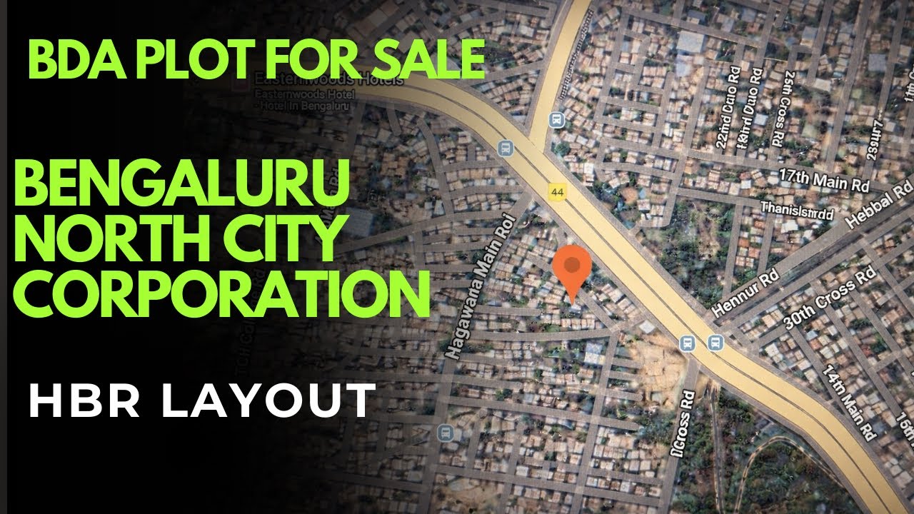BDA Plot for Sale in HBR Layout 1st Stage 5th Block | 30×40 West Facing ...