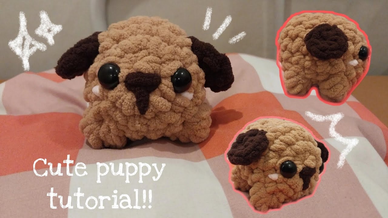Crochet puppy tutorial (beginner) | dog amigurumi - YouTube
