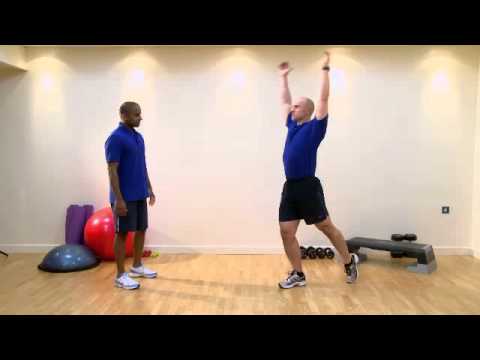 Step Back with an Overhead Reach - YouTube