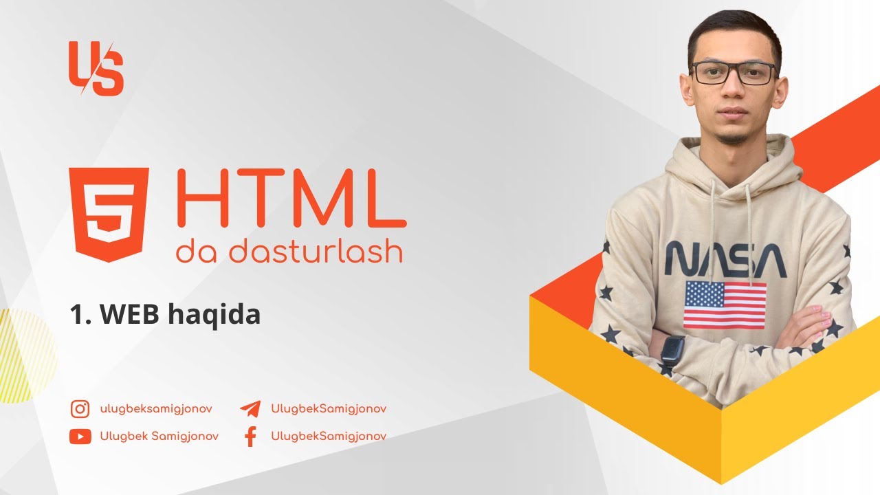 HTMLda dasturlash | 1. WEB haqida - YouTube