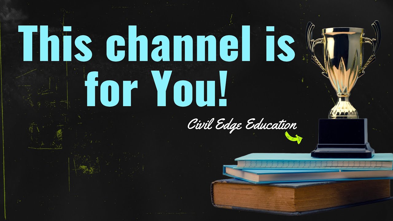Channel Intro.| For every civil engineering aspirant#education #exam # ...