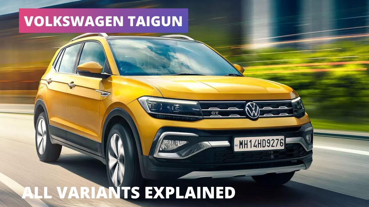 Volkswagen Taigun Variants Explained with Features & Pricing ...
