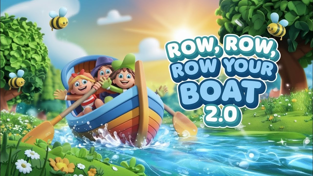 Row, Row, Row Your Boat 2.0 - Adventure Song | 3D Animated Cartoon | Mh ...