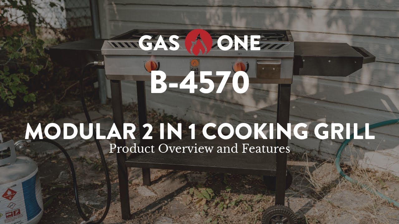 GasOne Propane Modular Grill/Grill Combo (Model No.B-4570) - YouTube