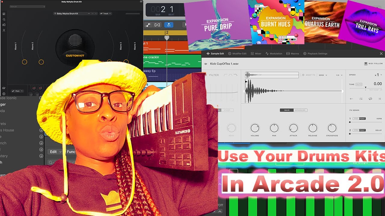 Use Your Drum Kits in Arcade 2.0 w/ Logic Pro X Step Sequencer - YouTube