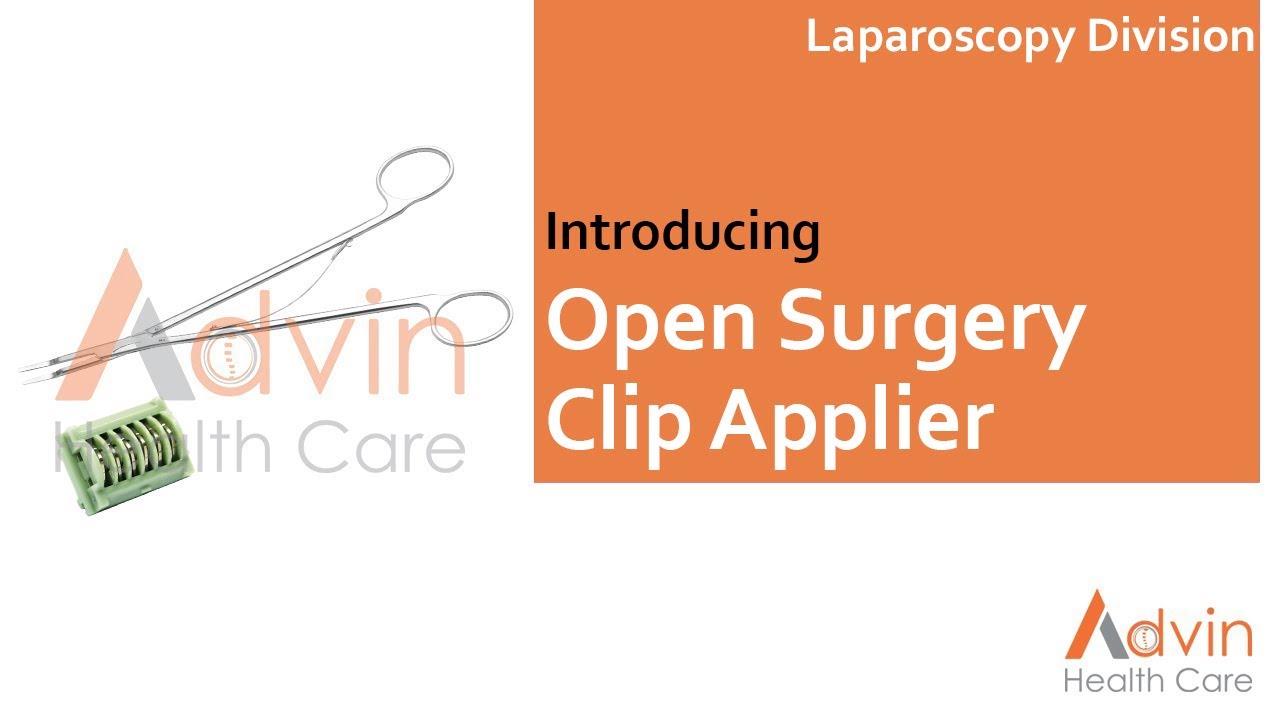 ADVIN Open Surgery Clip Applier | Laparoscopic Clip Applier - YouTube