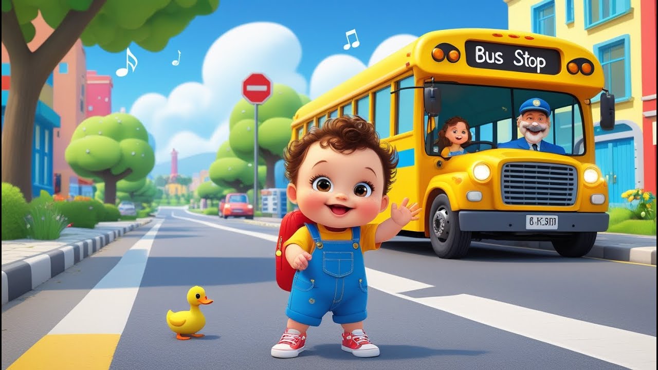 🎶 Baby’s Big Bus Adventure! 🚌👶 | Fun Learning Song for Kids | Wheels on ...