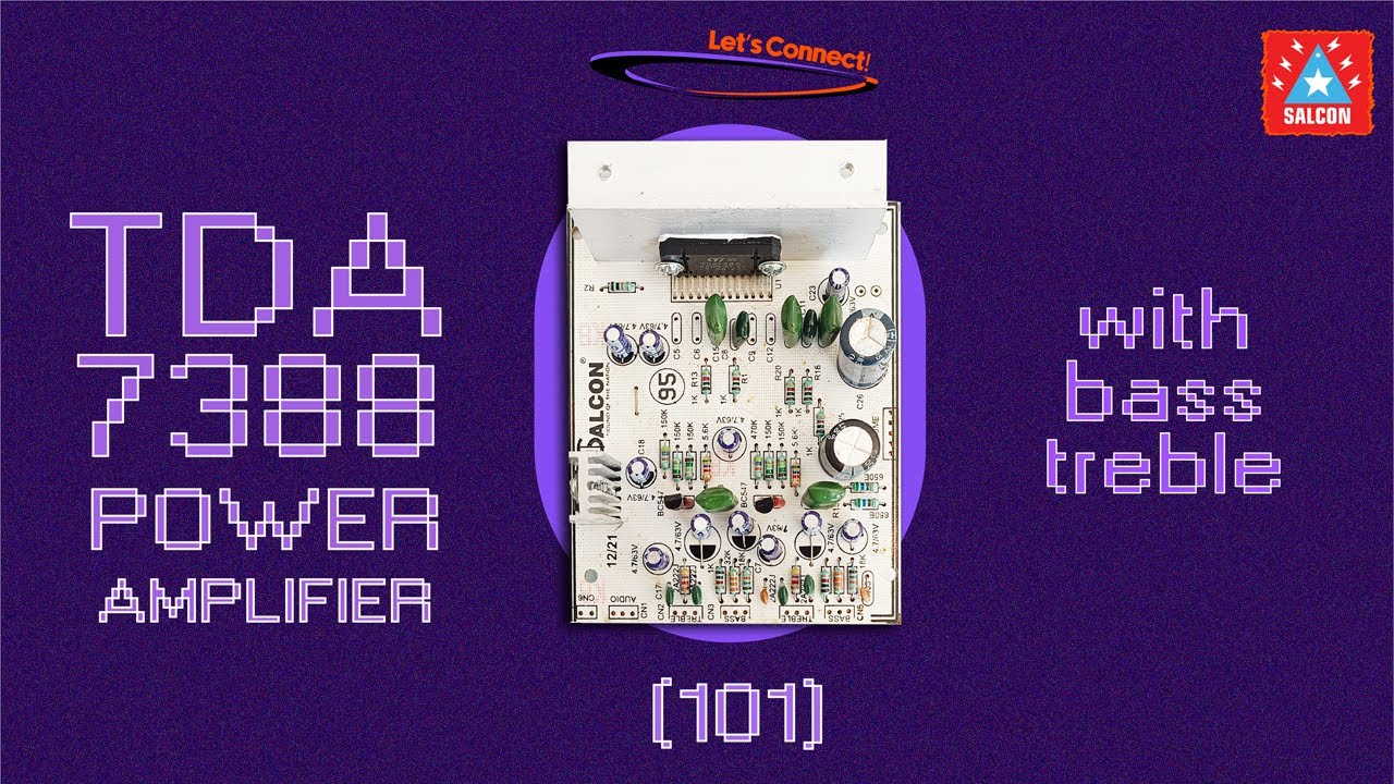 TDA 7388 4 Channels Amplifier w/ Bass Treble (101) / Let's Connect ...