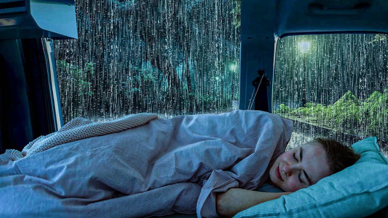 Deep Sleep Instantly On Rainy Night | Sleep alone in the Heavy Rain ...