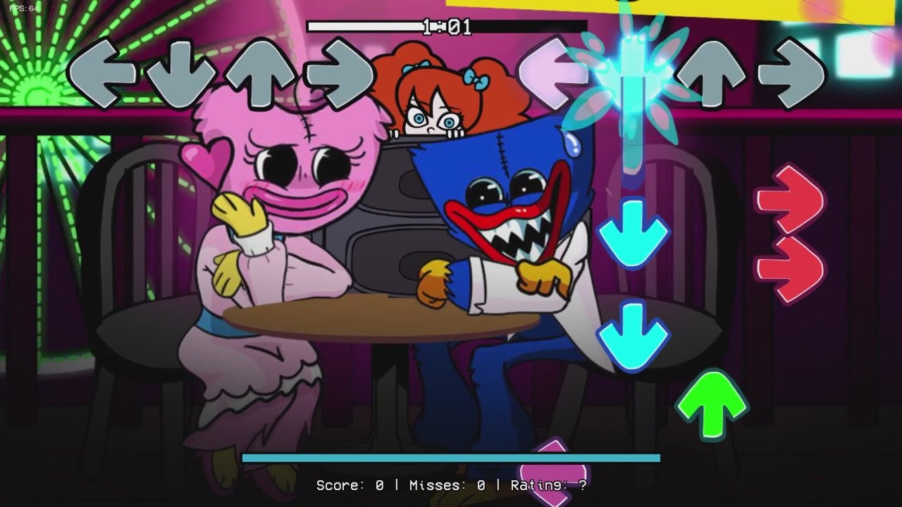 Friday Night Funkin' The Date (FNF New Mod) Huggy Wuggy & Kissy Missy ...