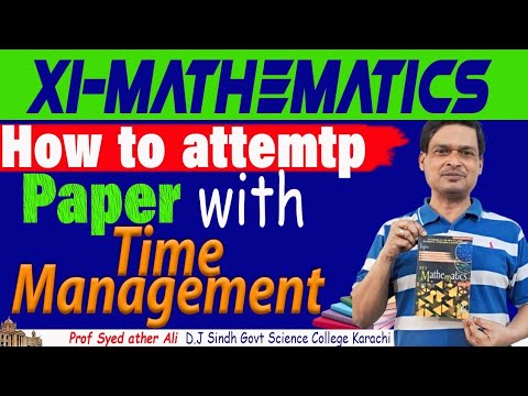 XI mathematics time management and important Questions - YouTube