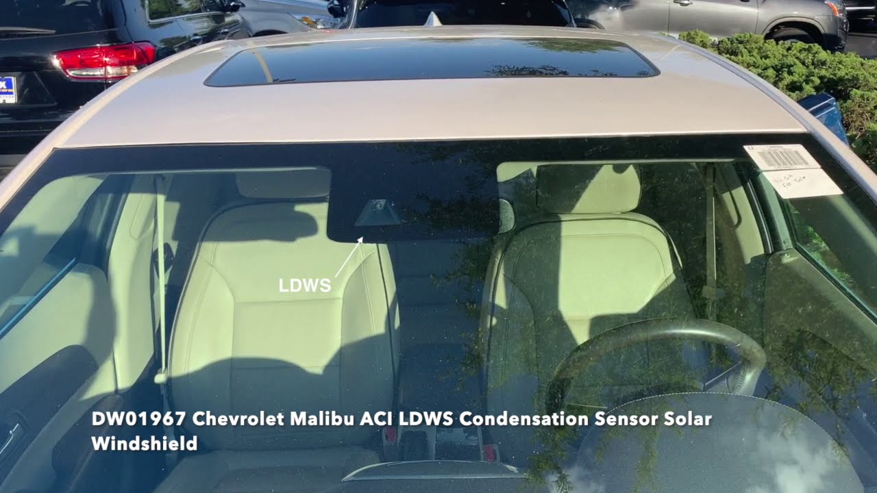 DW01967 Chevrolet Malibu ACI LDWS Condensation Sensor Solar Windshield ...