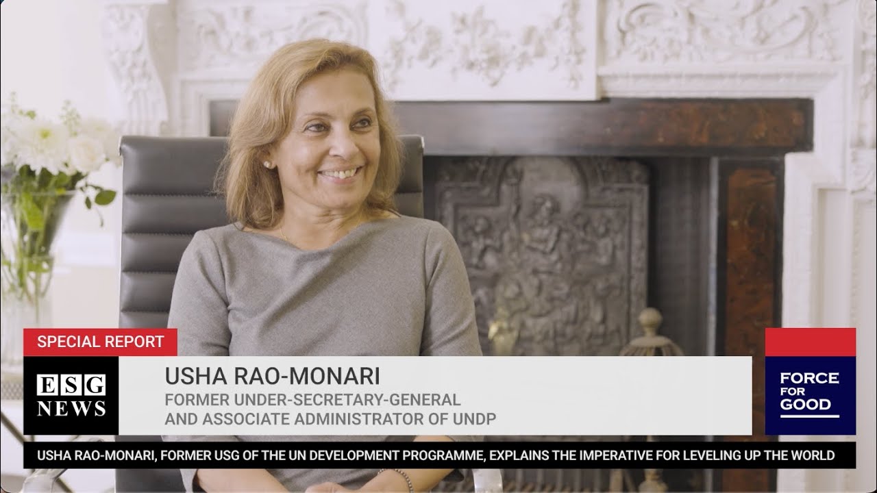 Usha Rao-Monari, former USG of UN Development Programme speaks to Ketan ...