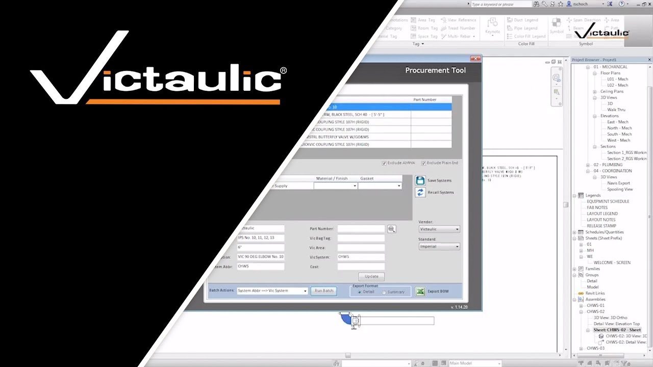 How To Use The Procurement Tool - Victaulic Tools For Revit® - YouTube
