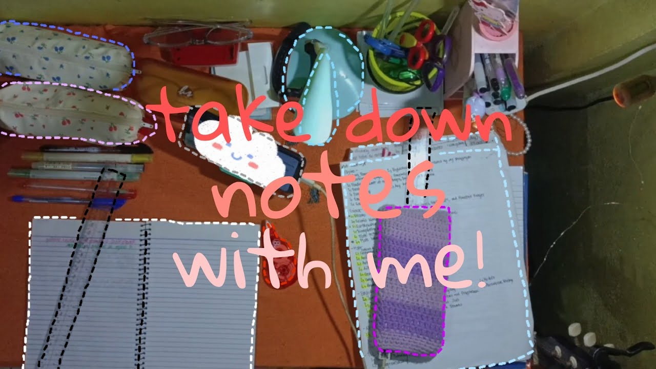 take down notes with me! (time lapse) | 🌷 - YouTube