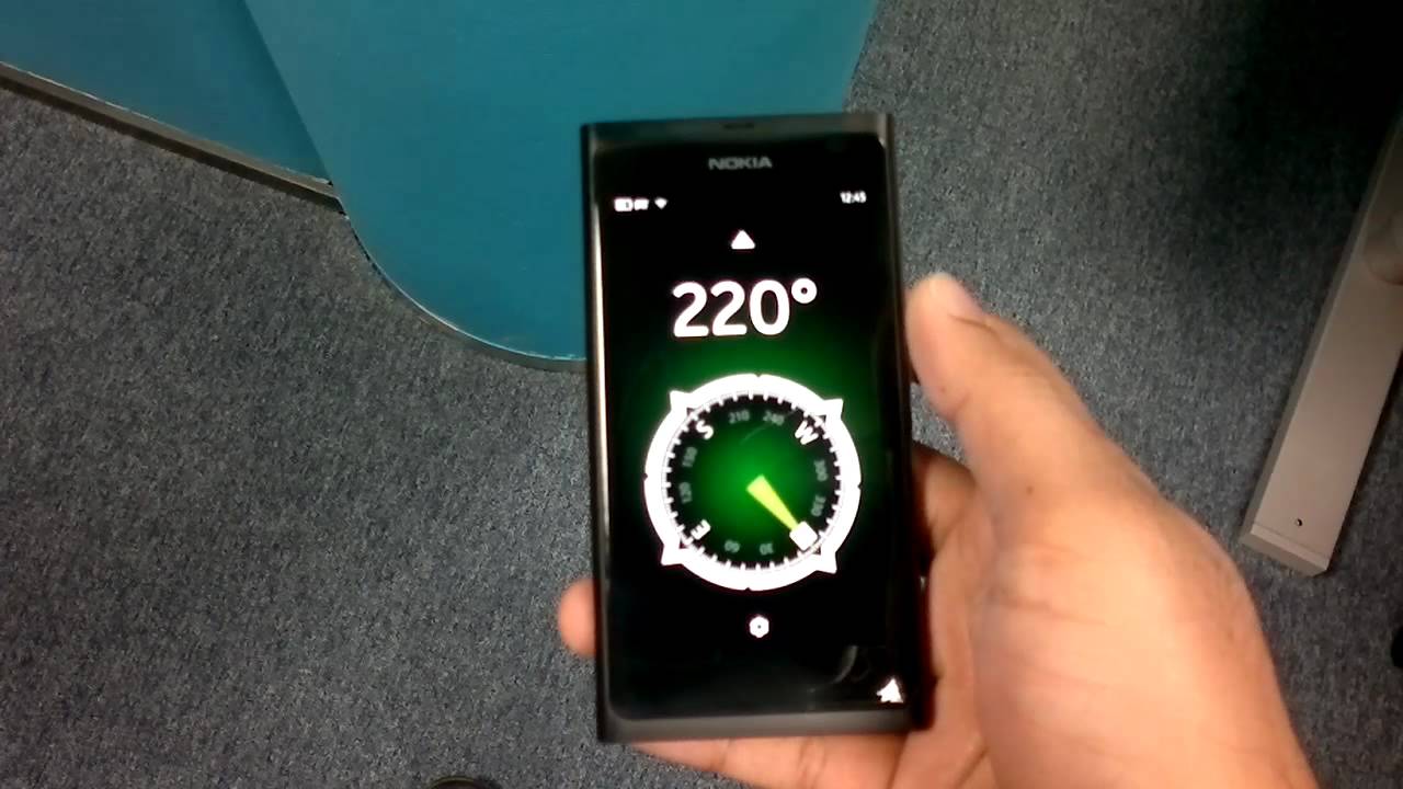 Compass interference and calibration on Nokia N9 - YouTube