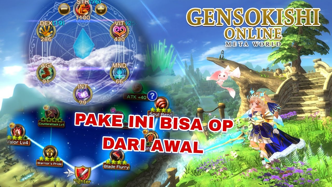 TIPS BUILD STATS DAN SKILL TREE YANG BAGUS DARI AWAL DI GAME GENSOKISHI ...