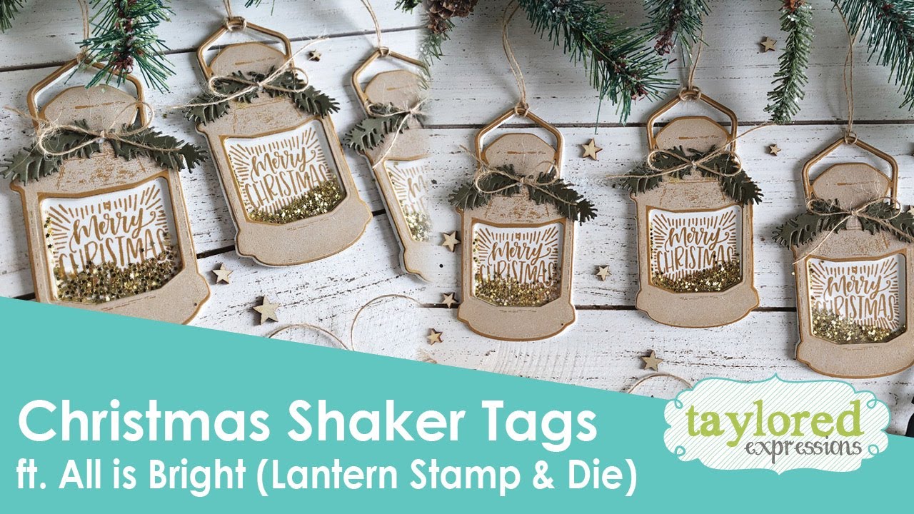 Christmas Shaker Lantern Tags - YouTube
