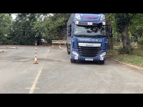 C+E artic reverse manoeuvre for you 3a DVSA exercise.