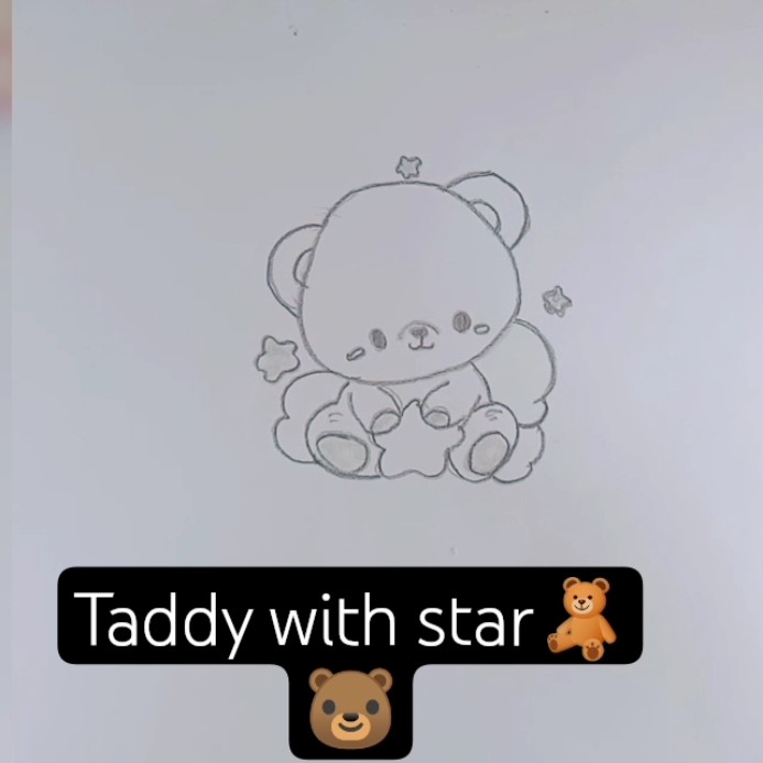 Wonderful drawing of Taddy with star ⭐ 🧸🐻🧸🐻 - YouTube