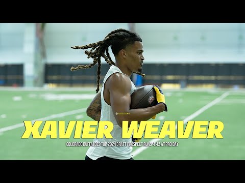 Xavier Weaver Runs 4.42 At NFL Pro Day - YouTube