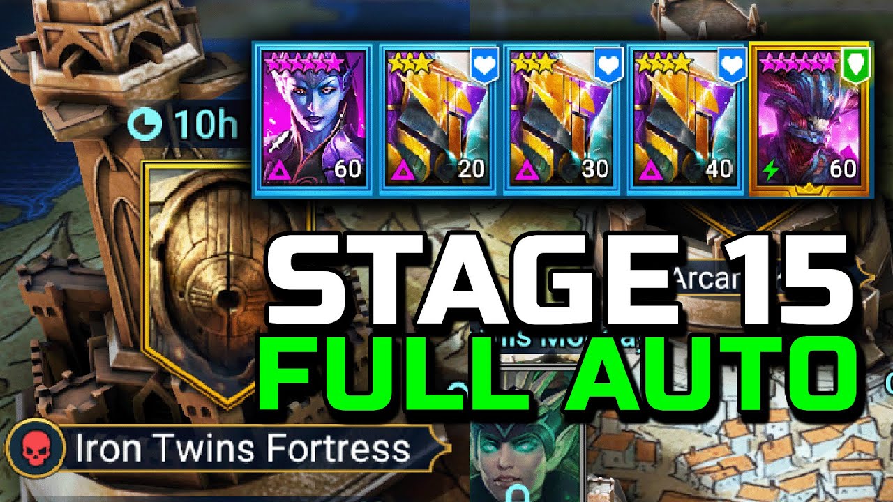 Iron Twins Fortress Stage 15 Helicath Team | Full Auto and All ...