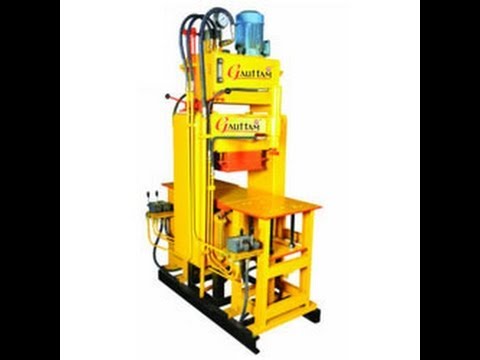 paver block making machine semi automatic - YouTube