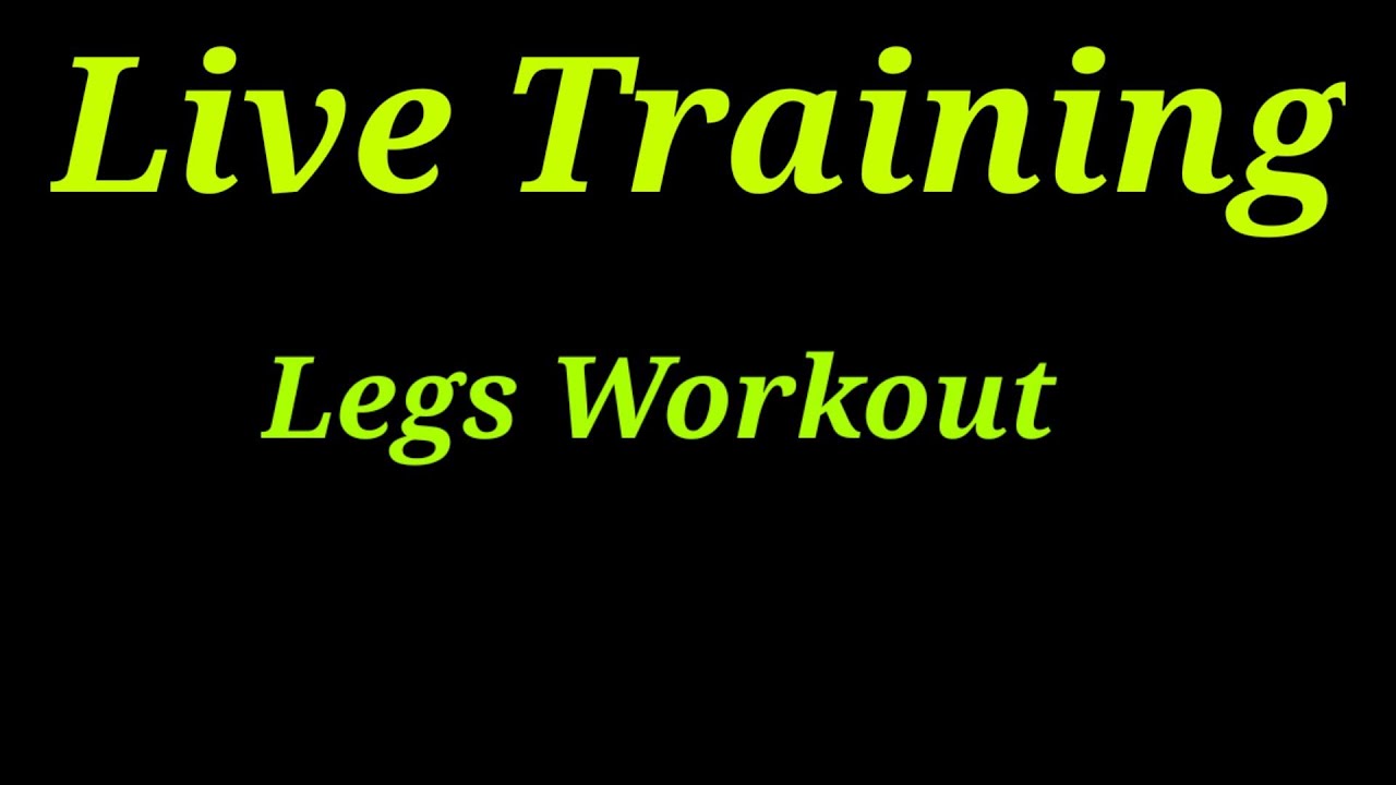 Live Legs Workout Video | Fiturself - YouTube