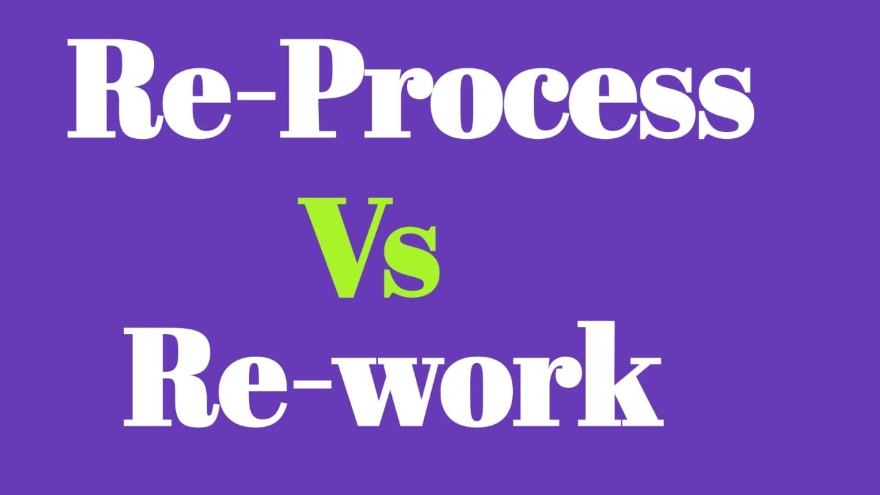 Re process and Re work in Pharmaceuticals.#reprocess #rework - YouTube