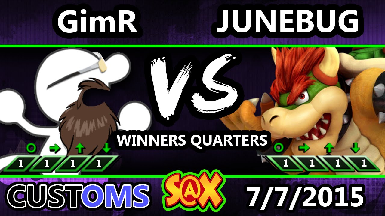 S@X 105 Customs - VGz LS | Junebug (Bowser) Vs. VGBC | GimR (G&W) SSB4 ...