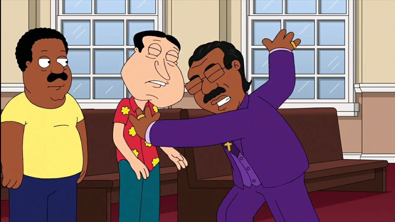 Family Guy | quagmire meets the black pastor - YouTube