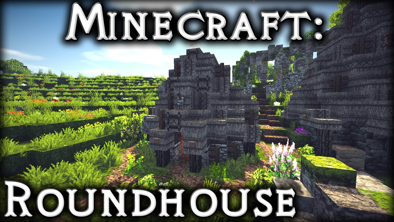 Minecraft: Celtic Roundhouse Tutorial 1 - YouTube