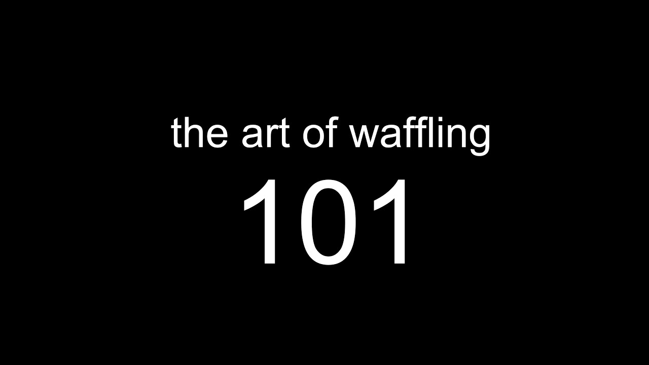 how to waffle - YouTube