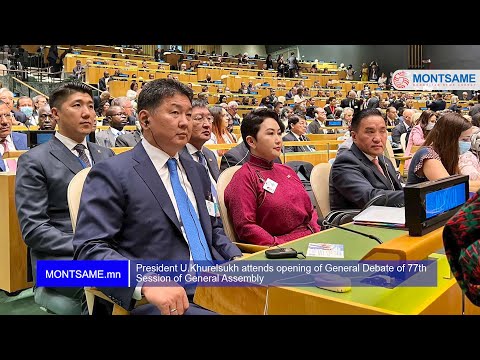 President U.Khurelsukh attends opening of General Debate of 77th Session of General Assembly
