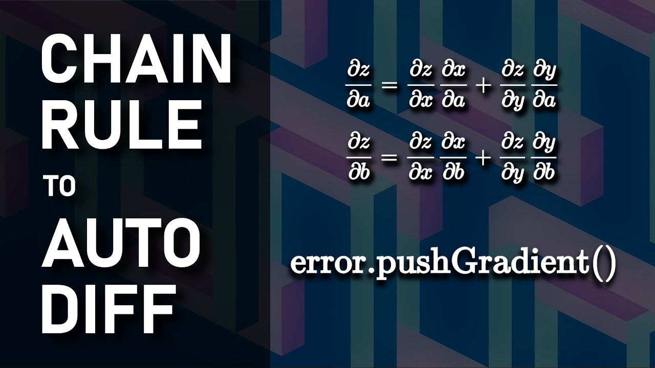 ⛓→∂🤖 [Chain Rule to Auto Diff] - How to Rewrite Chain Rule to Auto ...