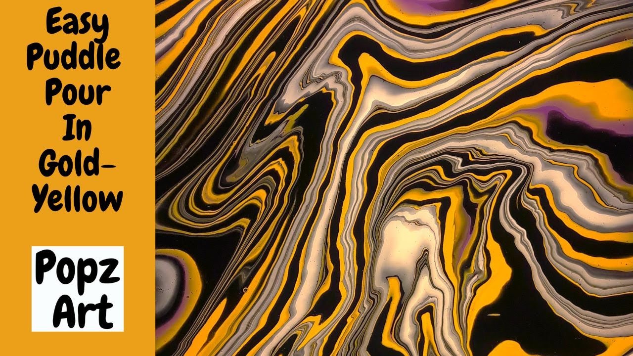 Gorgeous Puddle Pour In A Beautiful Pattern - Acrylic Pouring - Unique ...