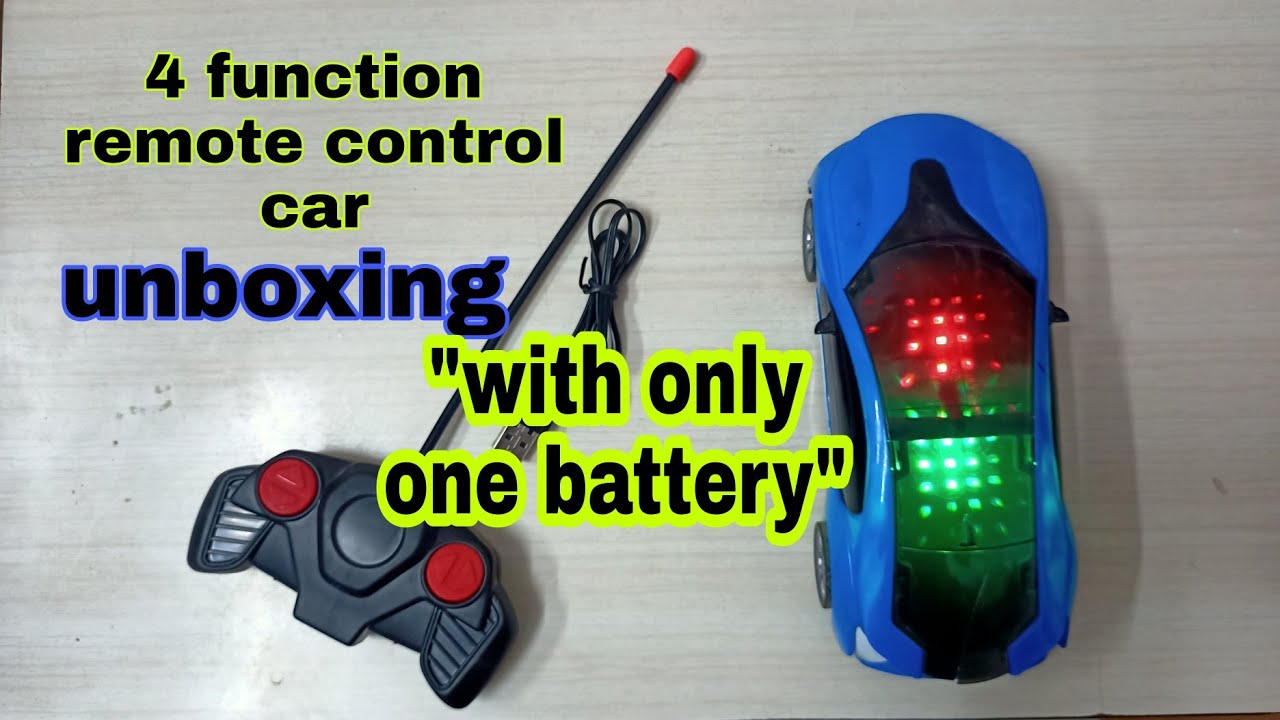 3D famous car with 4 function remote control and 3d lights kitne ki ati ...