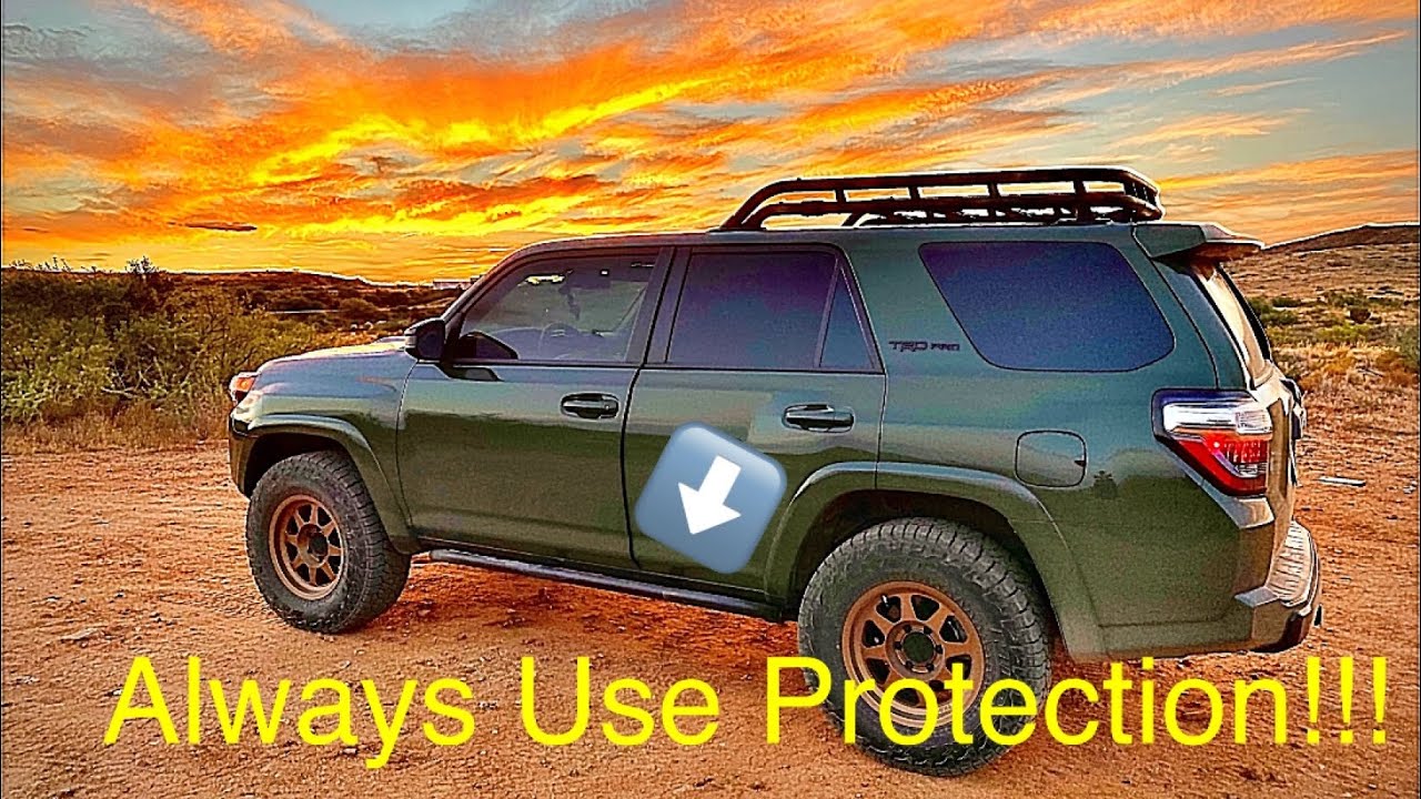 ArmyGreen TRD Pro 4Runner Gets Rock Sliders - YouTube