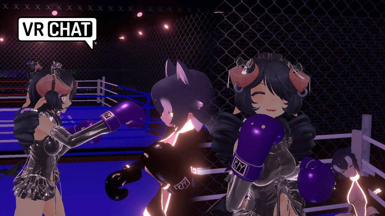 A powerful battle from a demon VRchat BOXING - YouTube