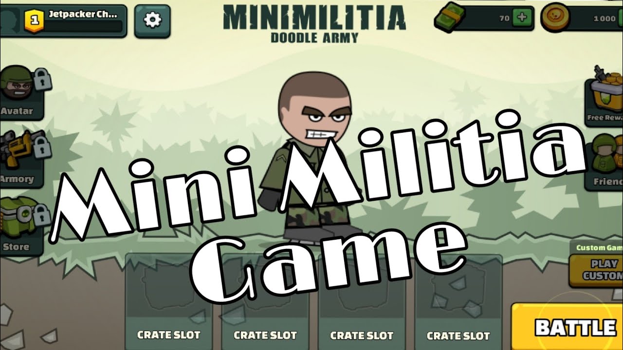 How to Play Mini Militia Game - YouTube